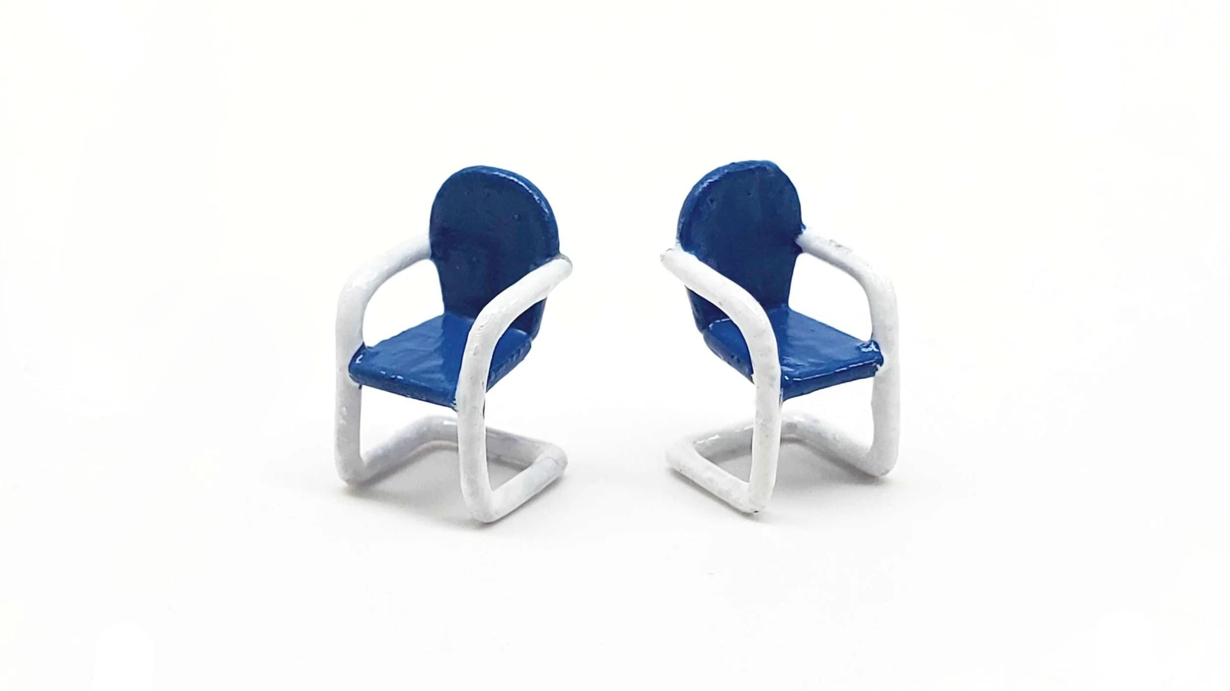 Lawn Chairs Set - HO Scale, S Scale | Model Train Scenery - Etsy
