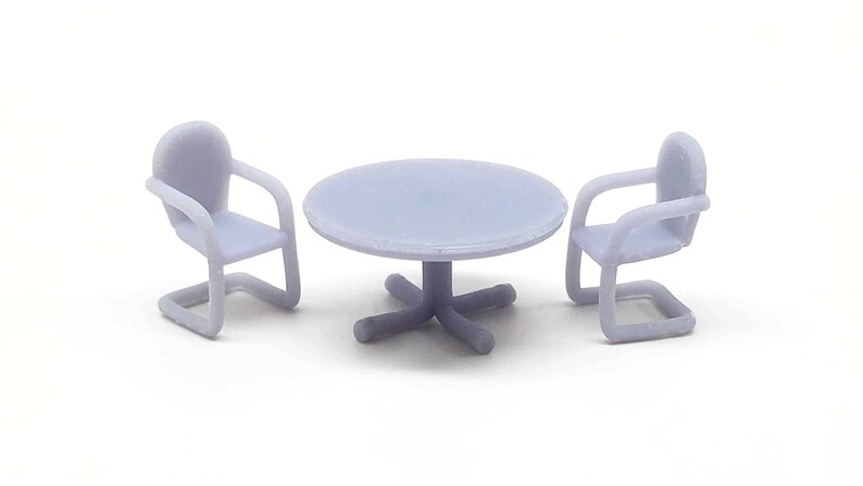 Patio Furniture Kit - HO Scale, S Scale | Model Train Scenery - Etsy