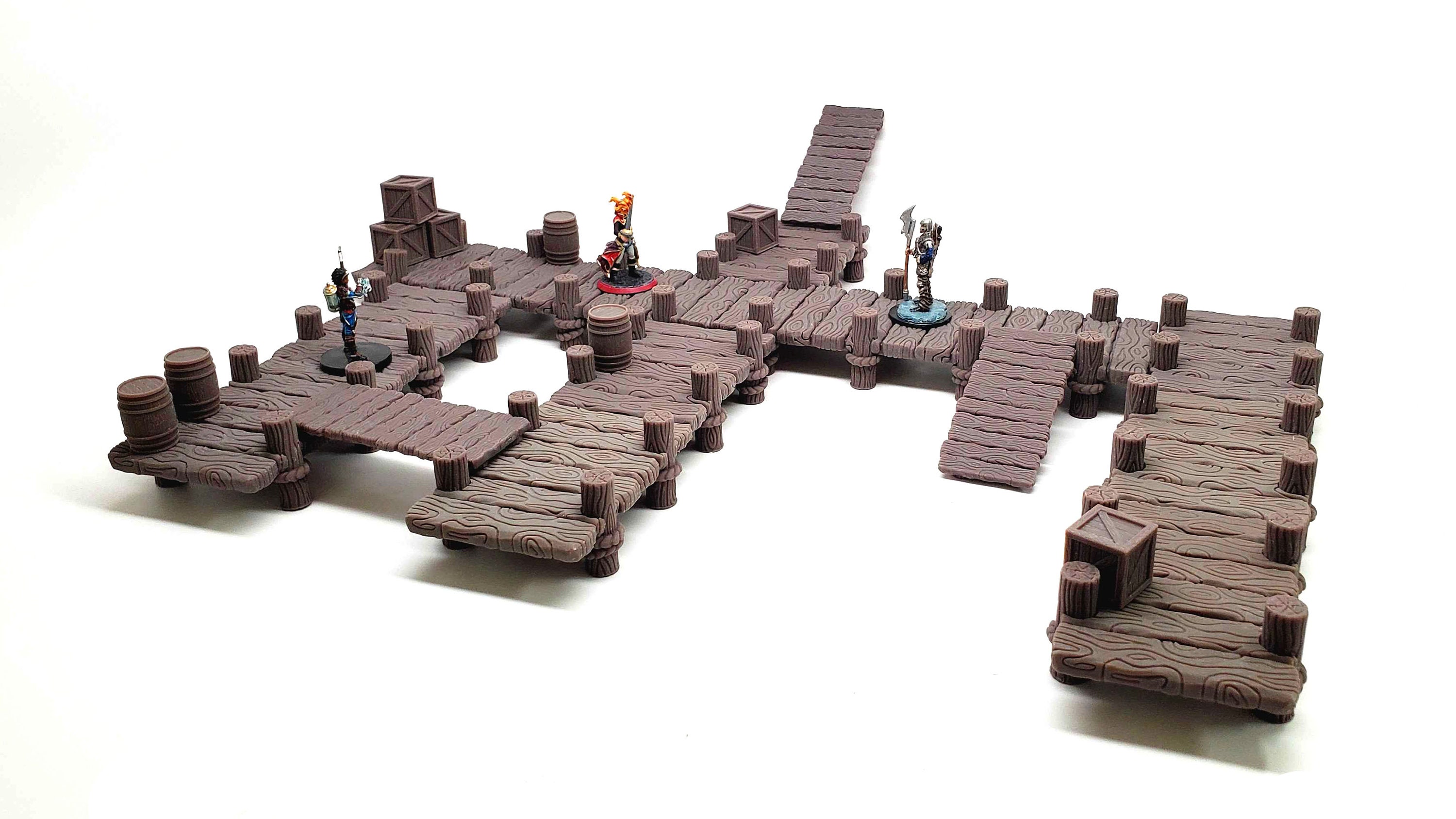Dnd Modular Docks, Gaming Miniatures - Etsy
