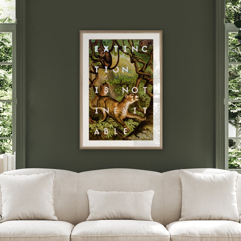 Endangered Animal Poster - Etsy