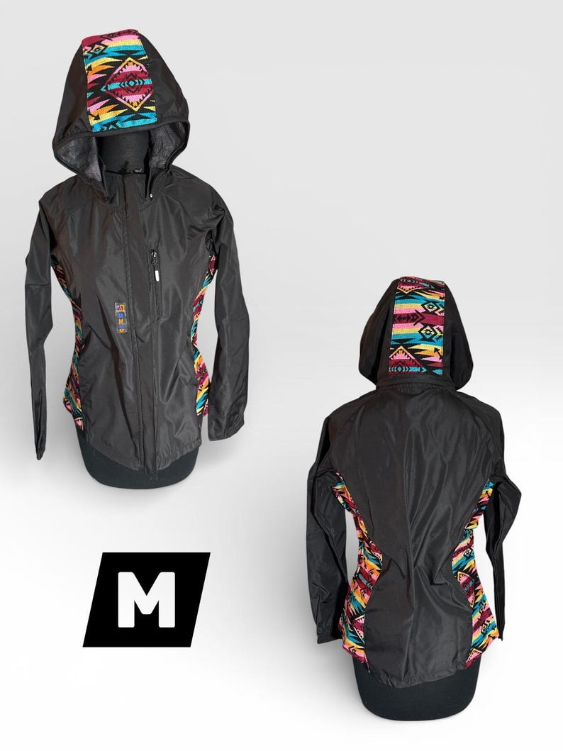 Andean Trim Windbreaker Jacket – Ecuadorian Artisan Panel, Detachable ...