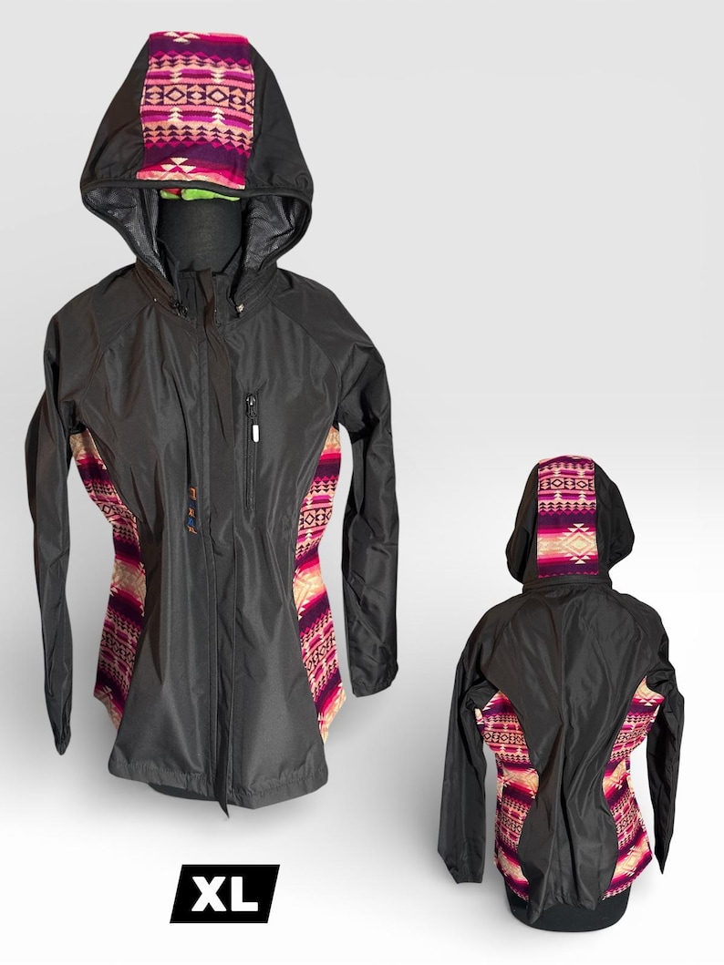 Andean Trim Windbreaker Jacket – Ecuadorian Artisan Panel, Detachable ...