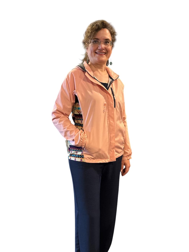 Andean Trim Windbreaker Jacket – Ecuadorian Artisan Panel, Detachable ...