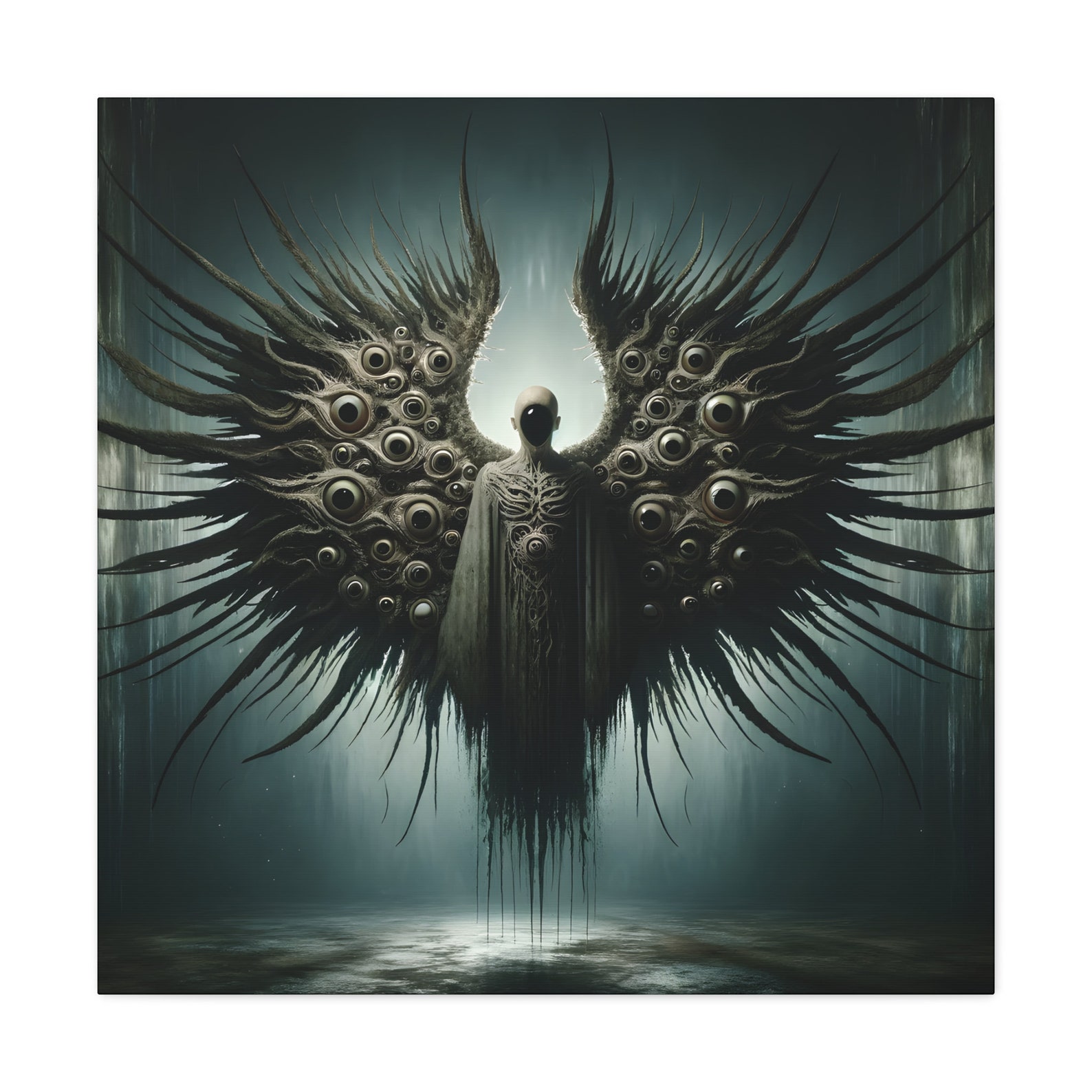 Divine Terror Premium Canvas Gallery Wrap - Etsy
