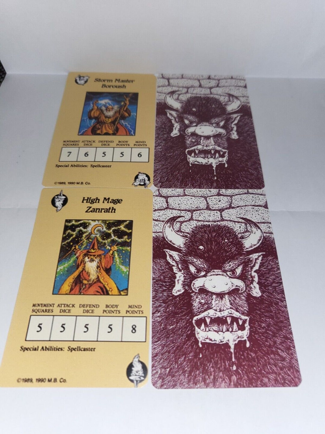 Character Cards of the 4 Wizards of Zargon - Etsy