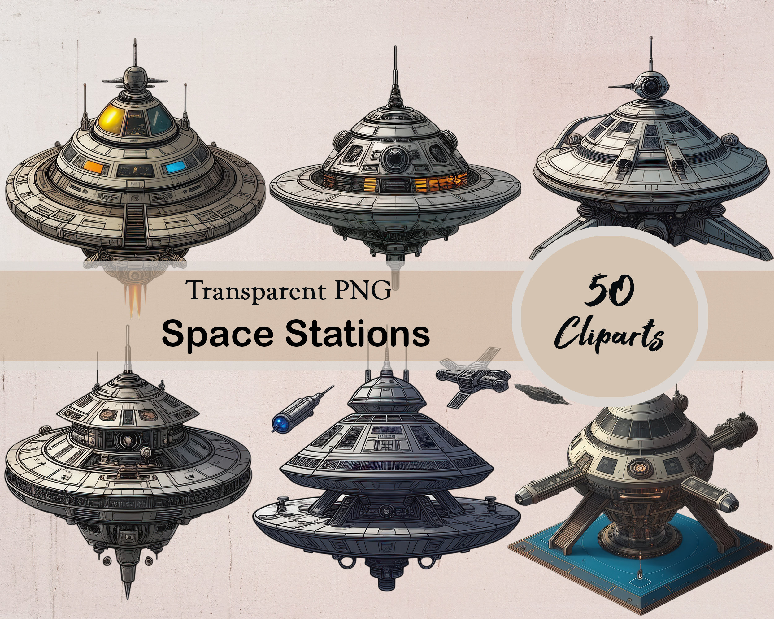 Space Stations, 50 PNG Cliparts, Space, Fantasy, Stations, Cliparts ...