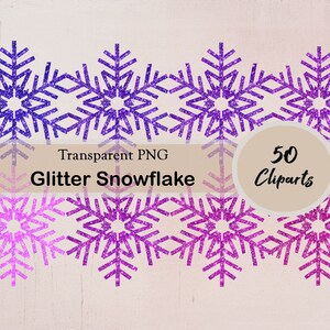Glitter Snowflake, 50 PNG Cliparts, Snowflake, Clipart, Transparent ...