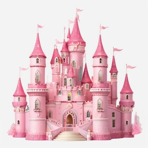 Whimsical Pink Castle , 16 Png , Clipart , Transparent , Fairy , Tale ...
