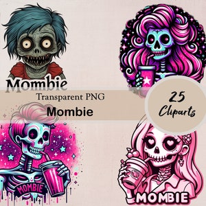 Mombie , 25 PNG Cliparts, Funny Mom, Mombie Shirt, Zombie Mom, Mother's ...