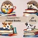 Animal Books, 27 PNG Cliparts, Animal Books, Animal Reading Book ...