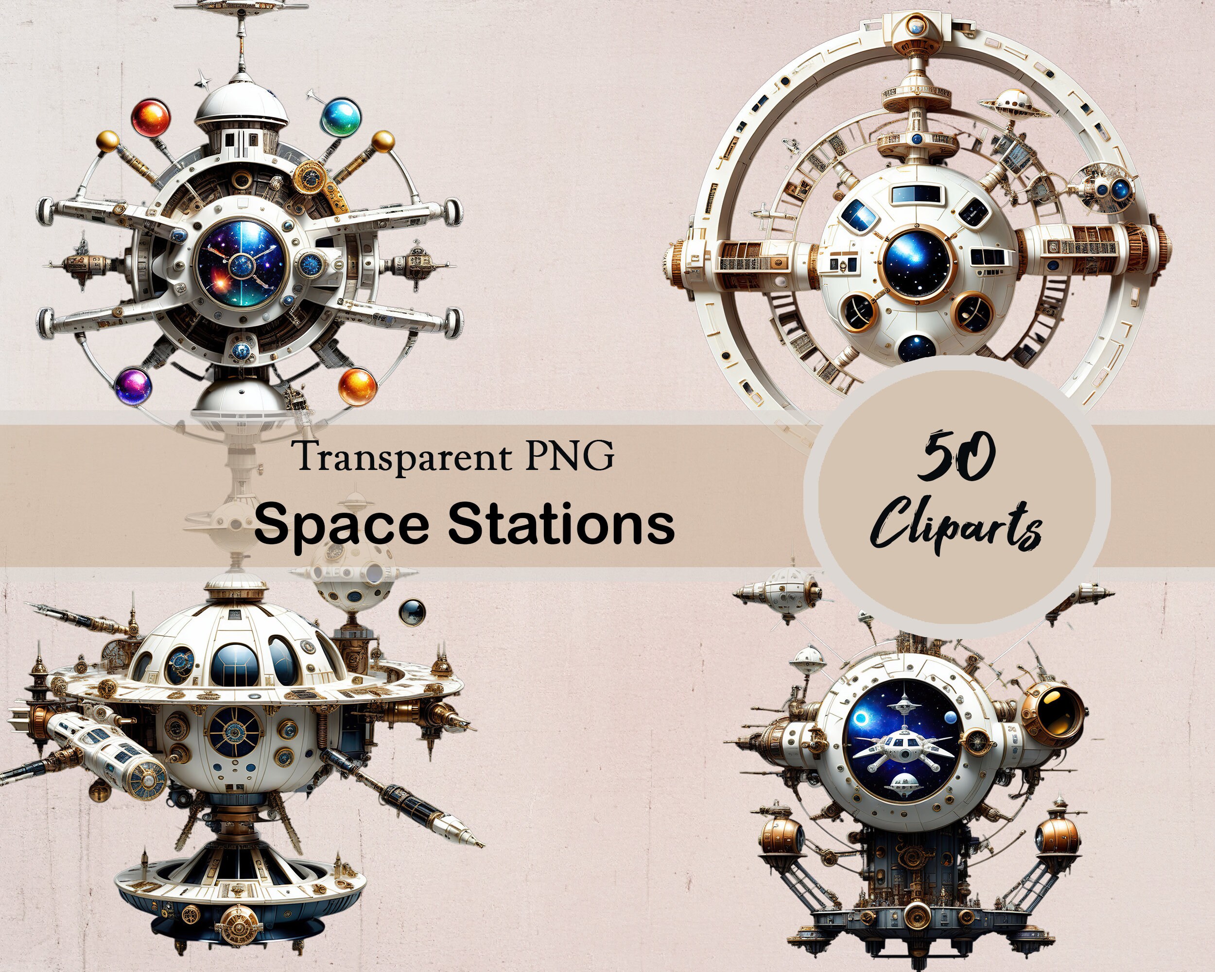 Space Stations, 50 PNG Cliparts, Space, Fantasy, Stations, Cliparts ...