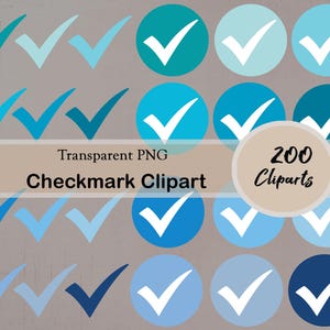 Checkmark Clipart, 100 Colors, 200 Cliparts, Rainbow Colors, School ...