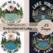 Embroidered Lake, 25 JPG Images, Embroidery, Lake, Landscape, Forest ...
