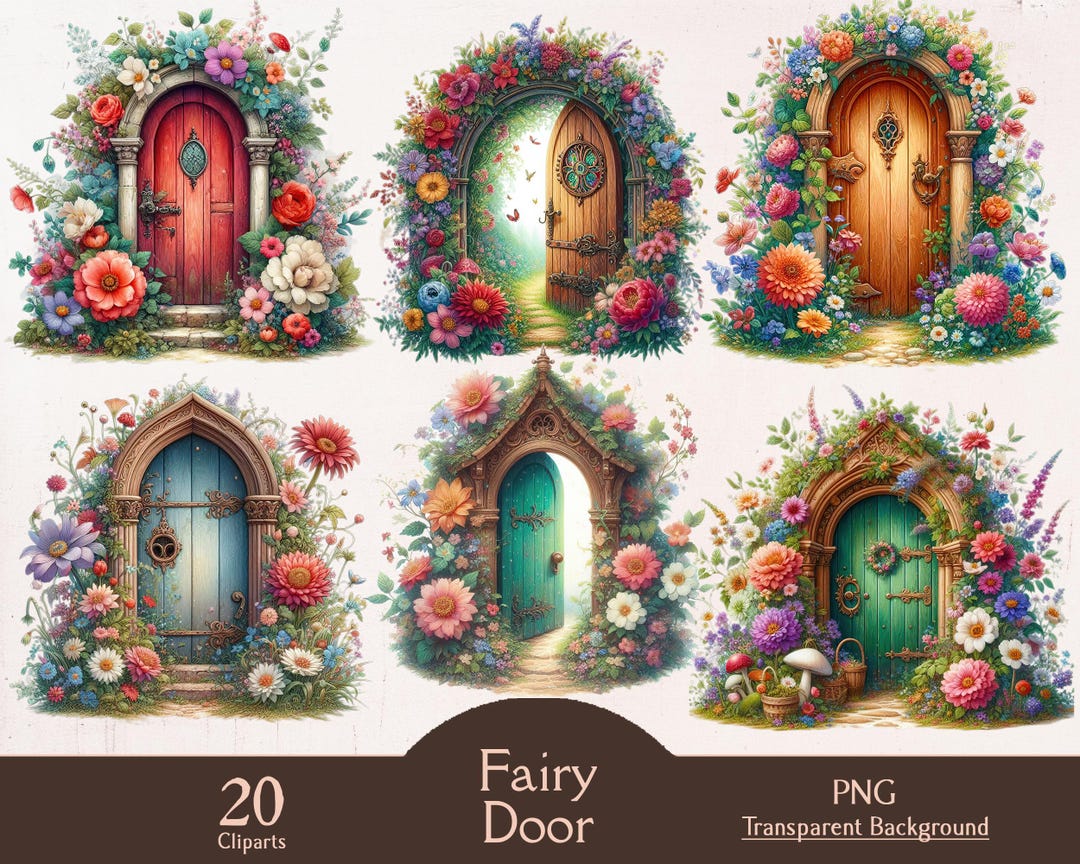 Fairy Door, 20 Png Cliparts Transparent, Cute Fairy, Fairy House ...