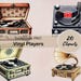 Vinyl Player, 20 PNG Cliparts, Record Player, Vintage Music, Retro ...