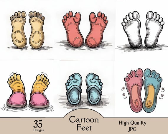 Cartoon Voeten Tekening