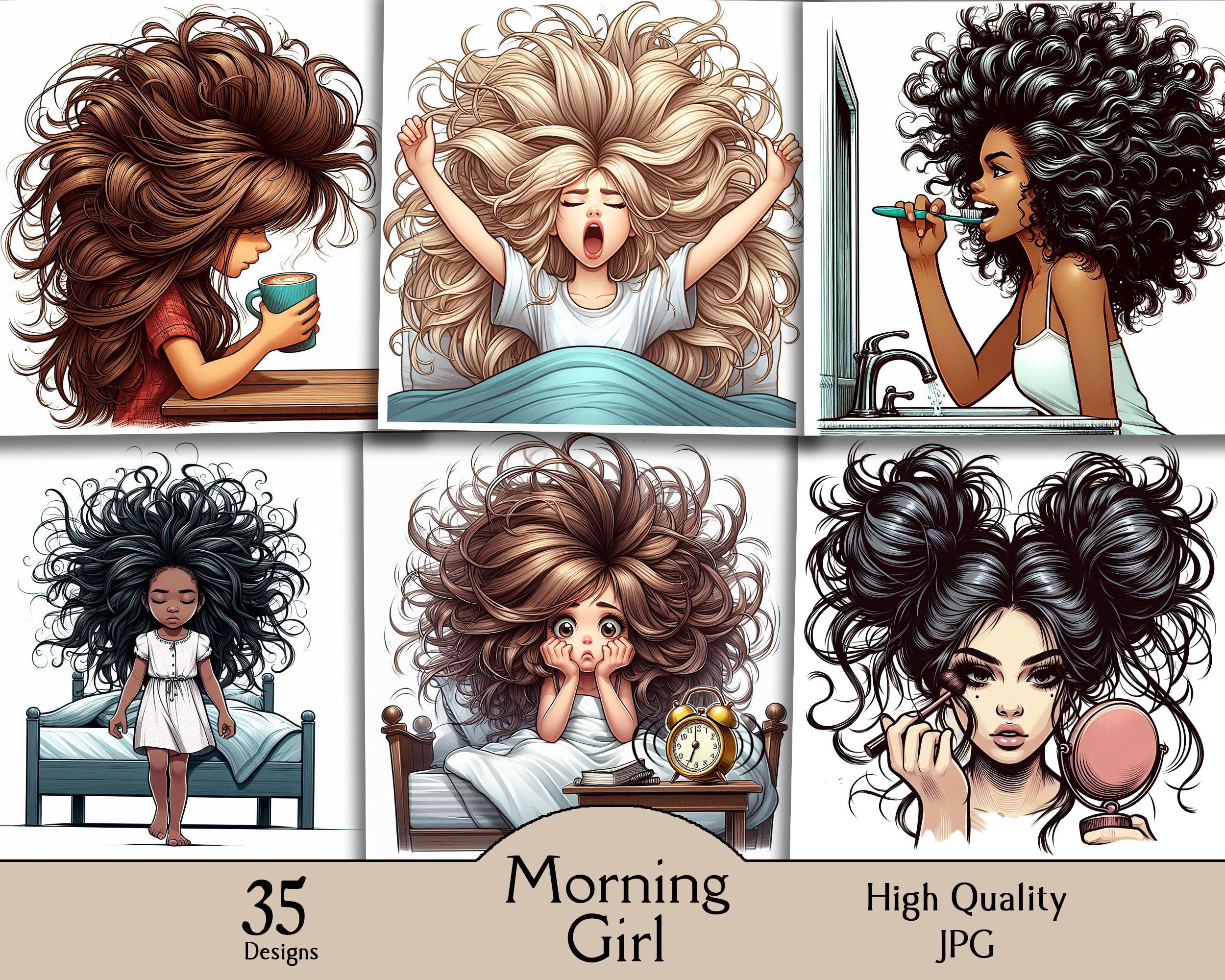 Morning Girl, 35 JPG Images, Waking up Girl, Quirky Girl, Cute Girl ...
