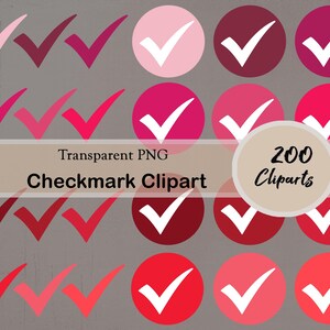 Checkmark Clipart, 100 Colors, 200 Cliparts, Rainbow Colors, School ...