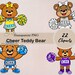 Cheerleader Teddy Bear, 22 PNG Cliparts, Cartoon Teddy Ear, Cheer ...