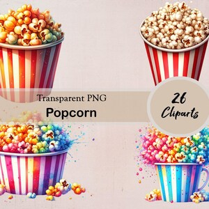 Popcorn, 26 PNG Cliparts, Popcorn Clipart, Cinema, Movie, Entertainment ...