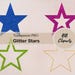 Glitter Stars, 88 PNG Cliparts, Sparkly Gold, Silver, Multicolored ...