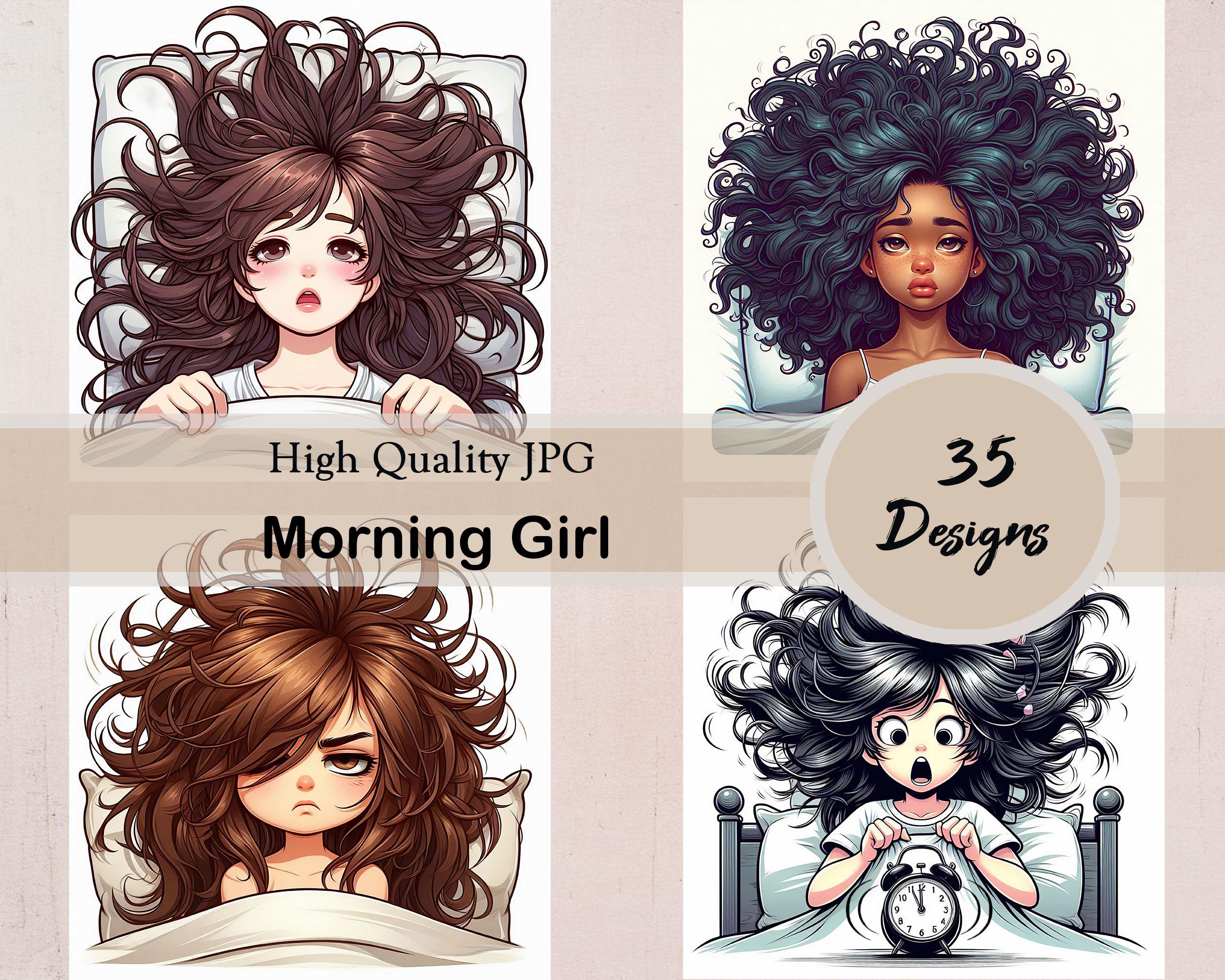 Morning Girl, 35 JPG Images, Waking up Girl, Quirky Girl, Cute Girl ...
