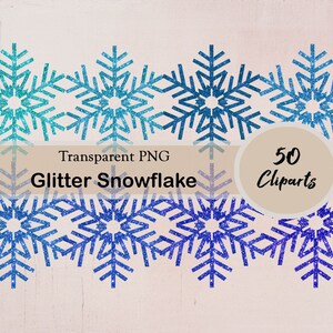Glitter Snowflake, 50 PNG Cliparts, Snowflake, Clipart, Transparent ...