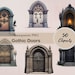 Gothic Doors, 50 PNG Cliparts, Fantasy Wooden Doors, Dungeon Entrance ...