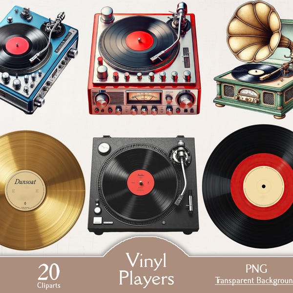 Vinyl Record Clipart - Etsy