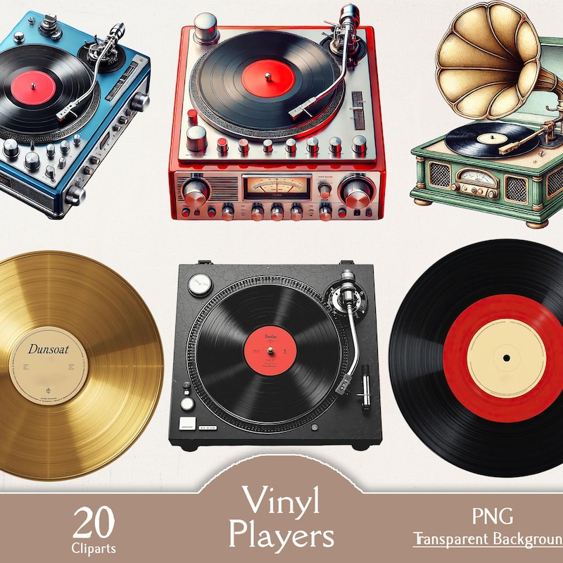 Vinyl Record Clipart - Etsy
