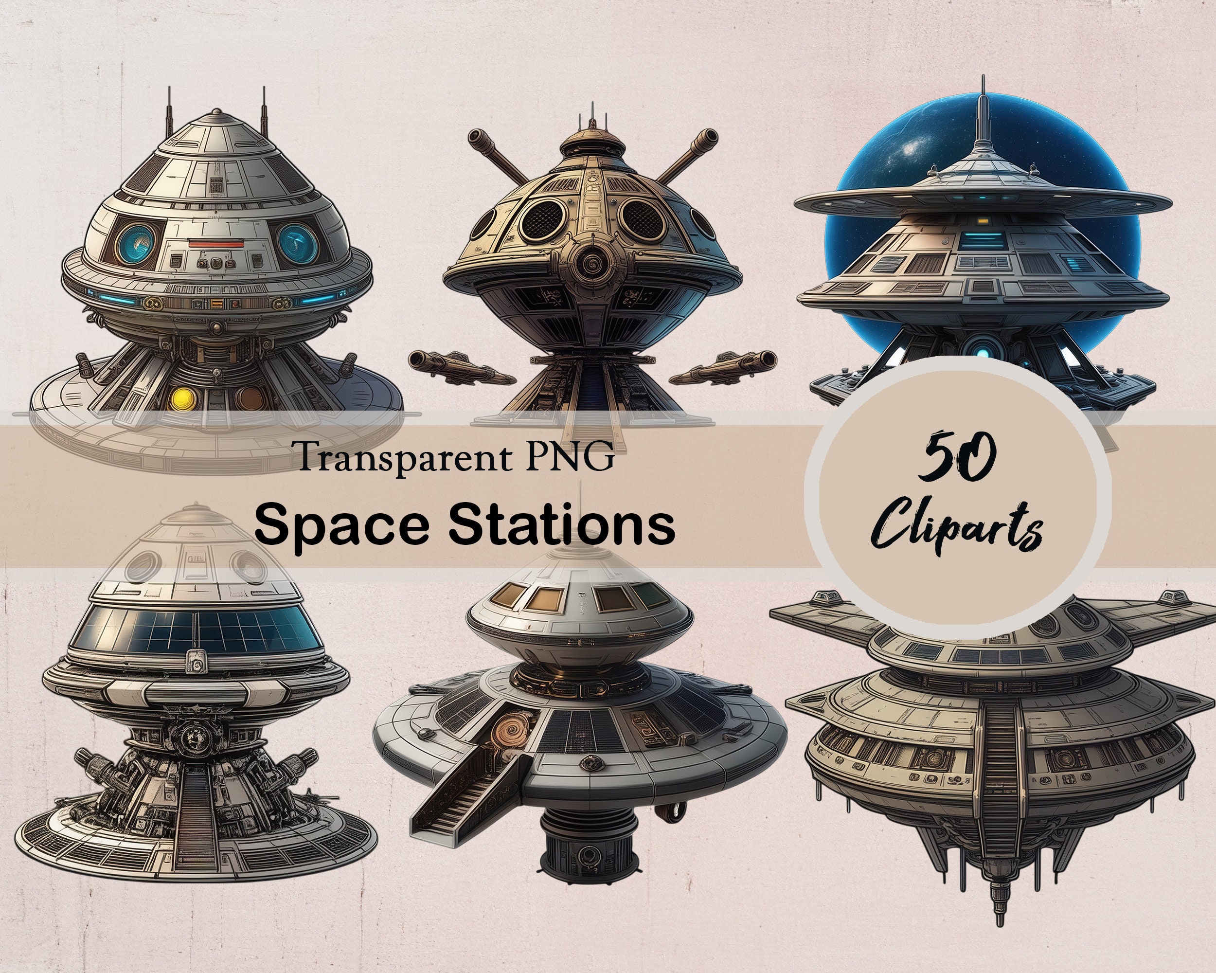 Space Stations, 50 PNG Cliparts, Space, Fantasy, Stations, Cliparts ...