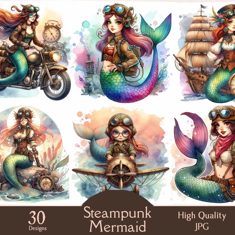 Steampunk Mermaid - Etsy