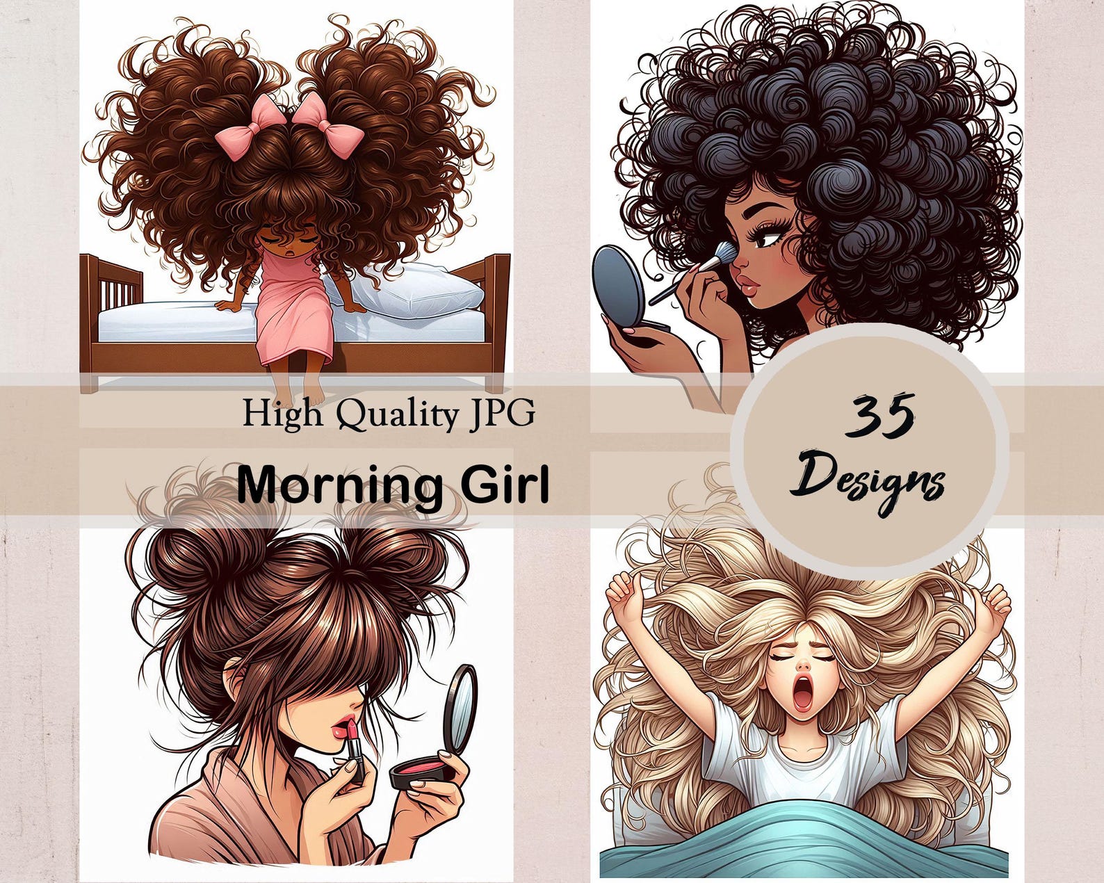 Morning Girl, 35 JPG Images, Waking up Girl, Quirky Girl, Cute Girl ...