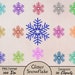 Glitter Snowflake, 50 PNG Cliparts, Snowflake, Clipart, Transparent ...