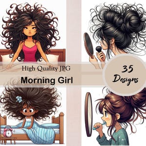 Morning Girl, 35 JPG Images, Waking up Girl, Quirky Girl, Cute Girl ...