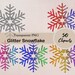 Glitter Snowflake, 50 PNG Cliparts, Snowflake, Clipart, Transparent ...