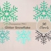 Glitter Snowflake, 50 PNG Cliparts, Snowflake, Clipart, Transparent ...
