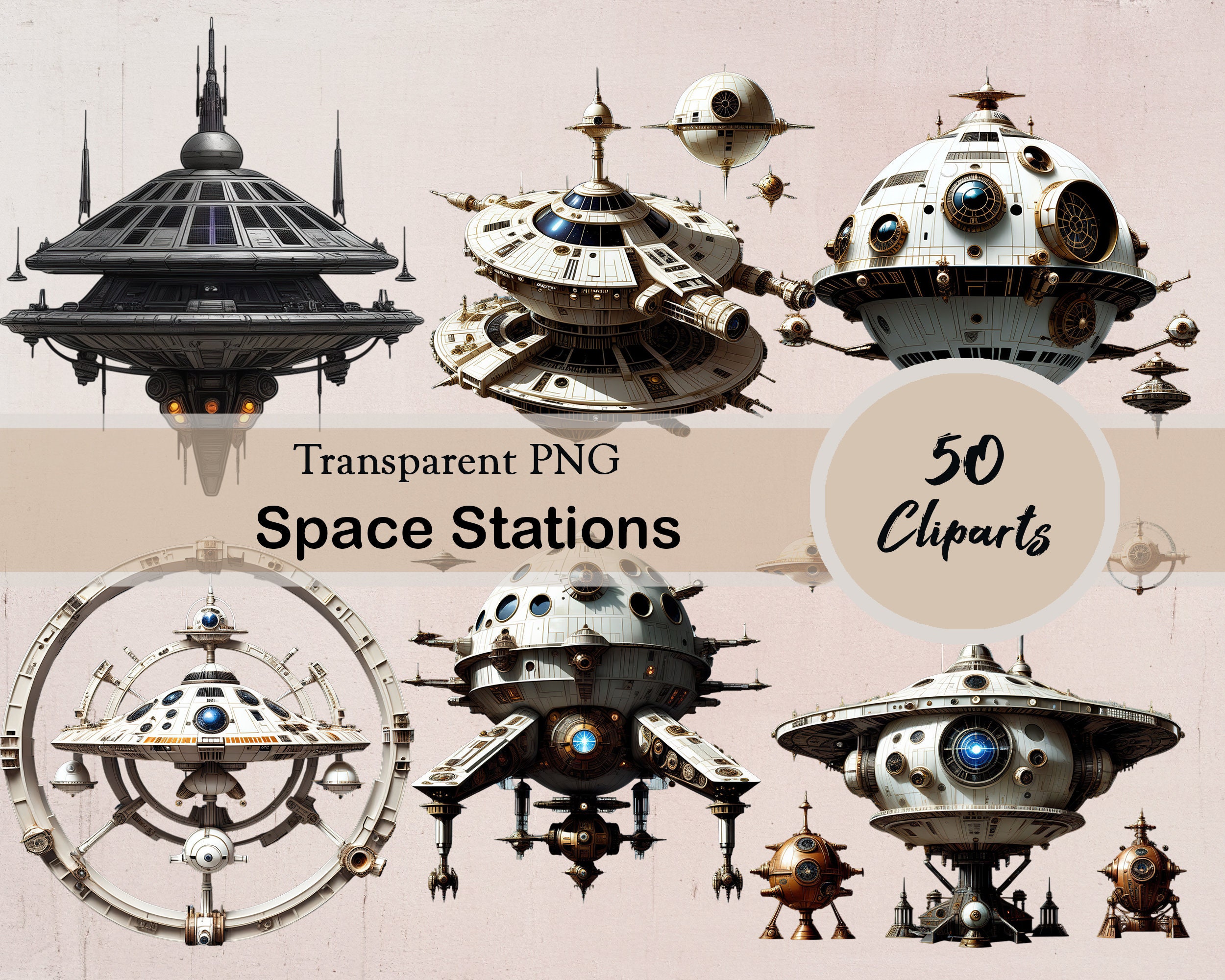 Space Stations, 50 PNG Cliparts, Space, Fantasy, Stations, Cliparts ...