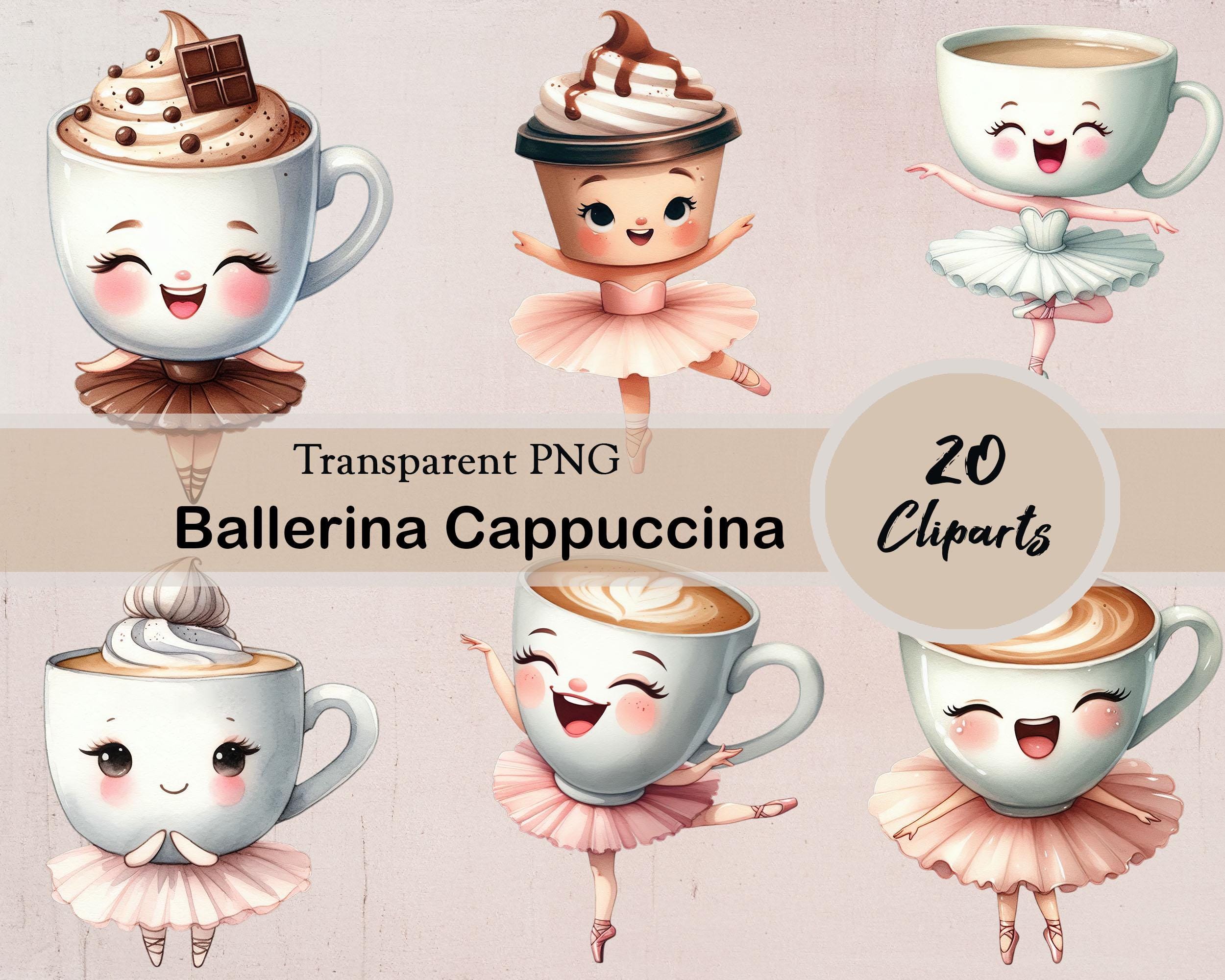 Ballerina Cappuccina, Ballerina Capuchina, 20 PNG Cliparts, Funny ...