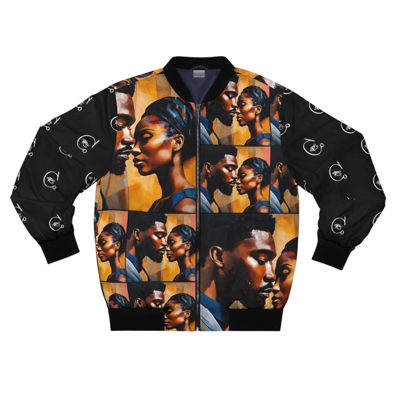 Men's Abstract Art Bomber Jacket by Cypher Couture - Etsy