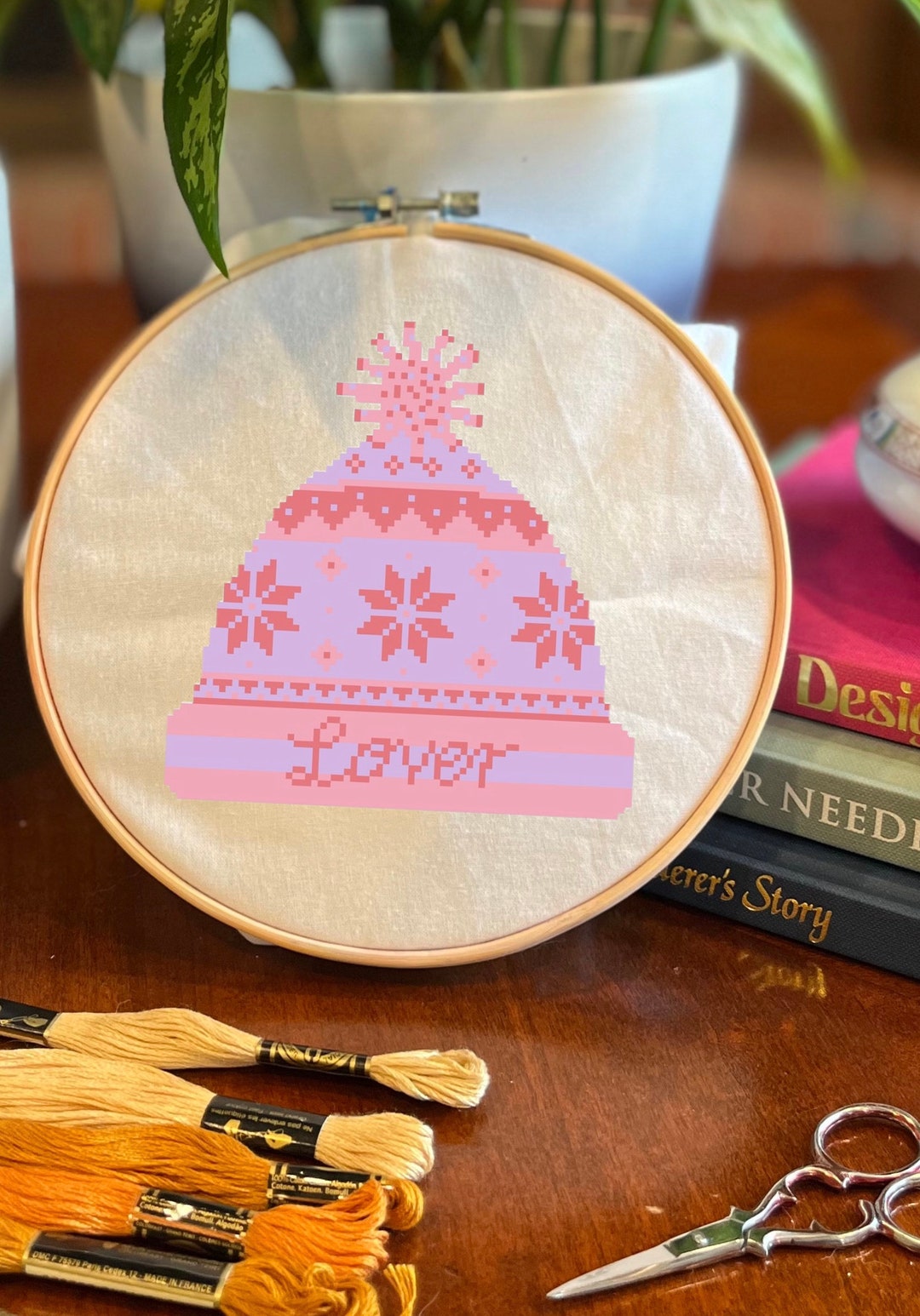 Taylor Swift Lover Album Hat Cross Stitch Pattern PDF Easy Taylor Swift ...