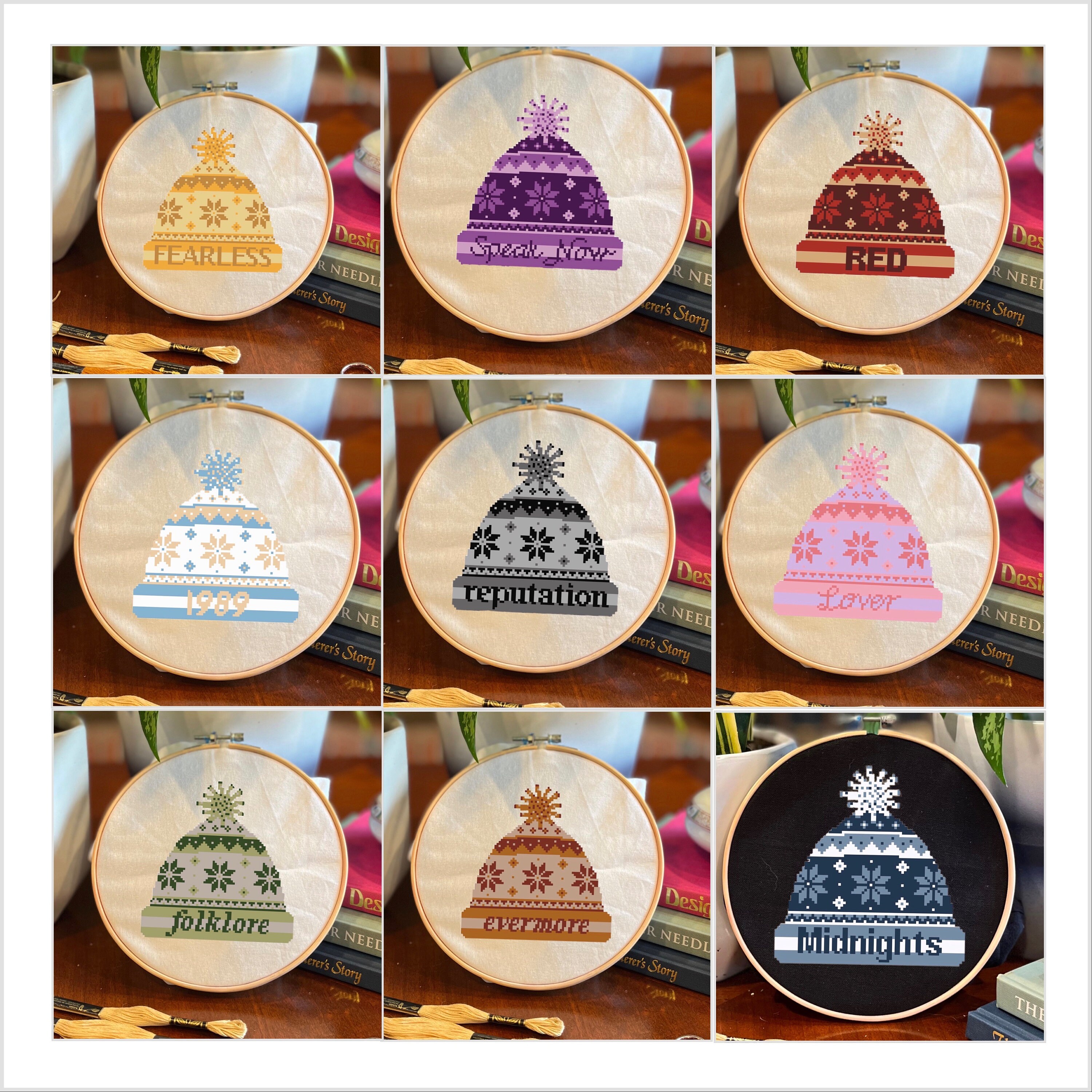 Taylor Swift Reputation Album Hat Cross Stitch Pattern PDF - Etsy