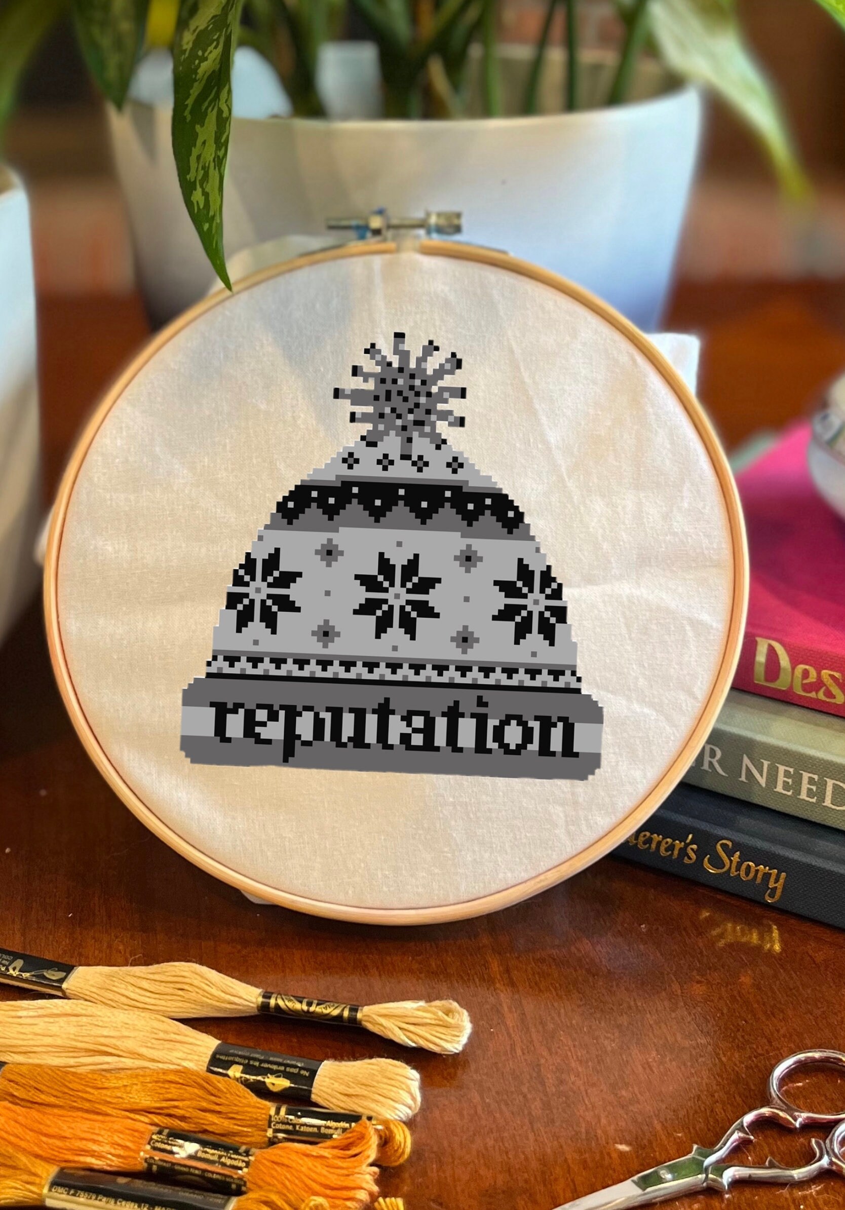 Taylor Swift Reputation Album Hat Cross Stitch Pattern PDF - Etsy