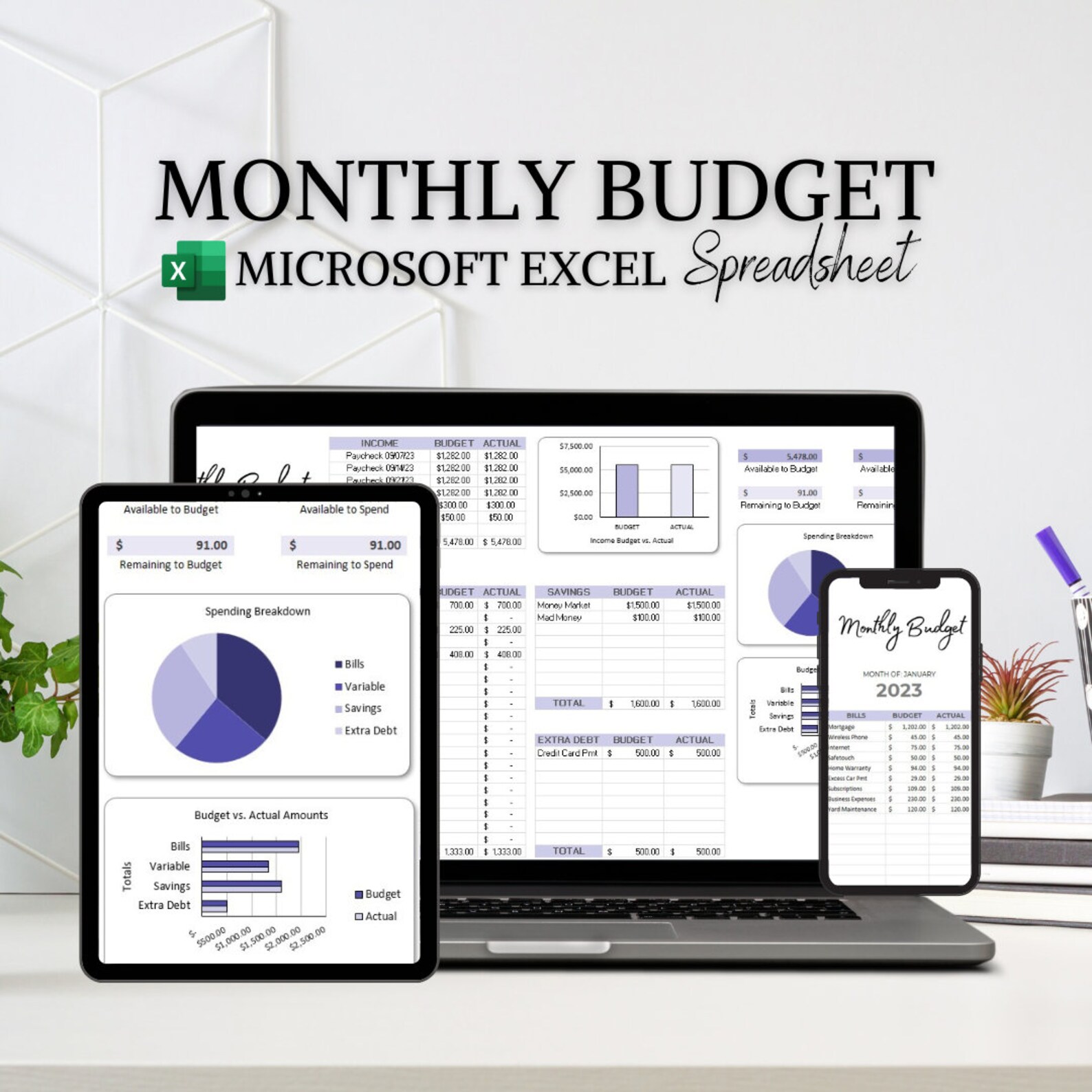 Budget Spreadsheet, Monthly Budget, Monthly Budget Spreadsheet, Monthly ...
