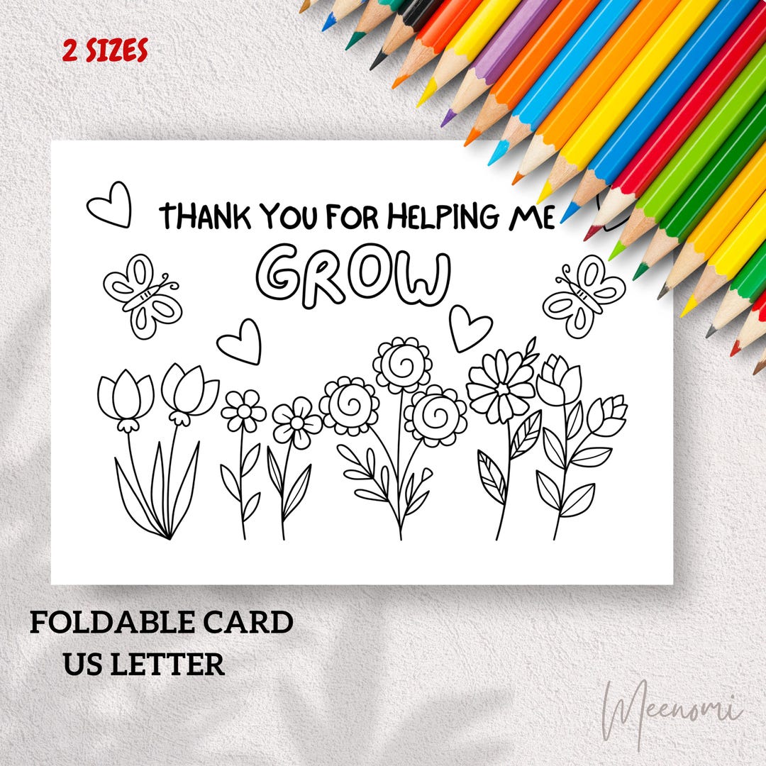 Teacher Appreciation Week Printable Teacher Appreciation Coloring Card ...