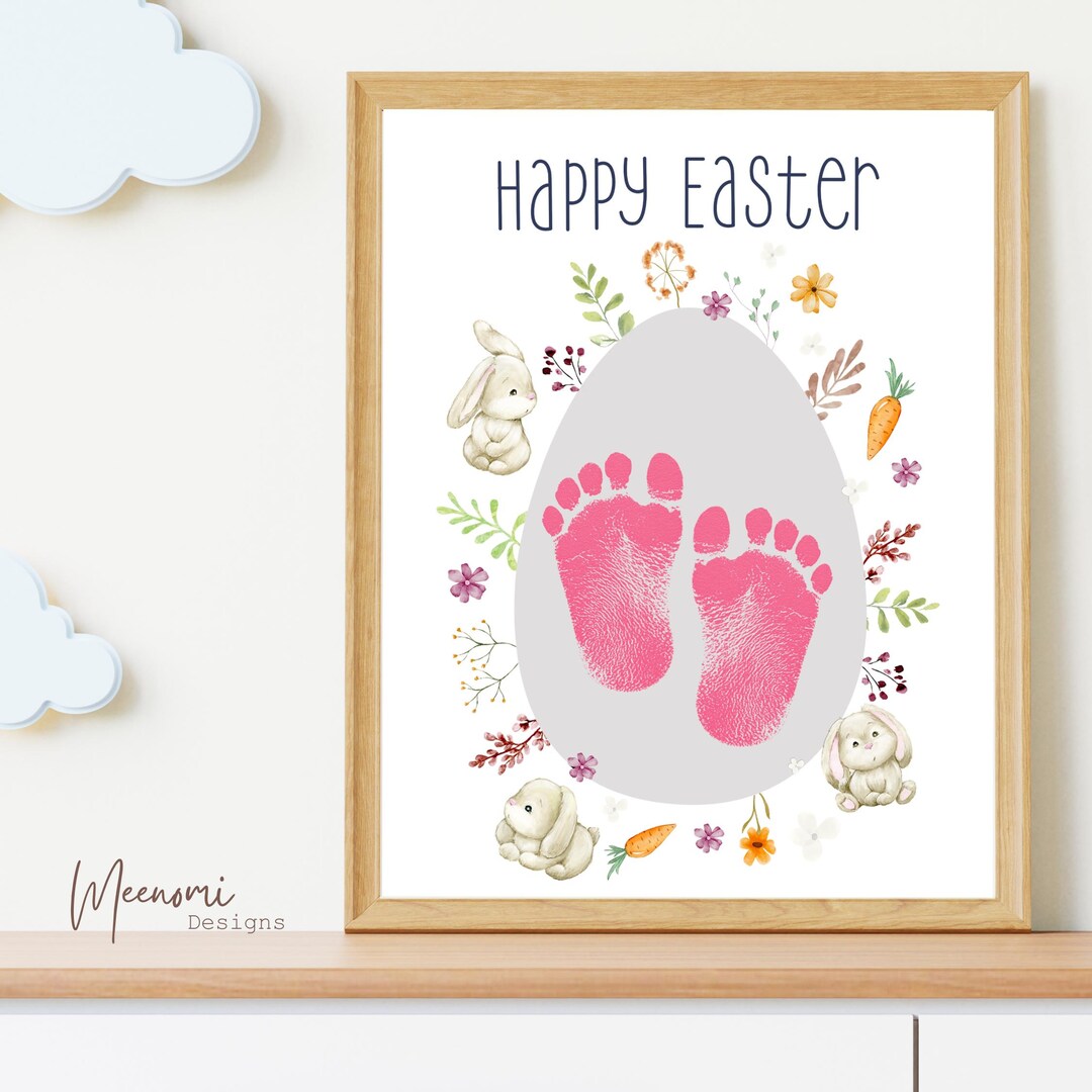 Easter Bunny Printable Art, Cute Bunny Design for Kids, Easter Decor ...