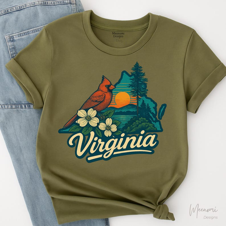 Virginia State PNG | Digital Download for Sublimation & DTF ...