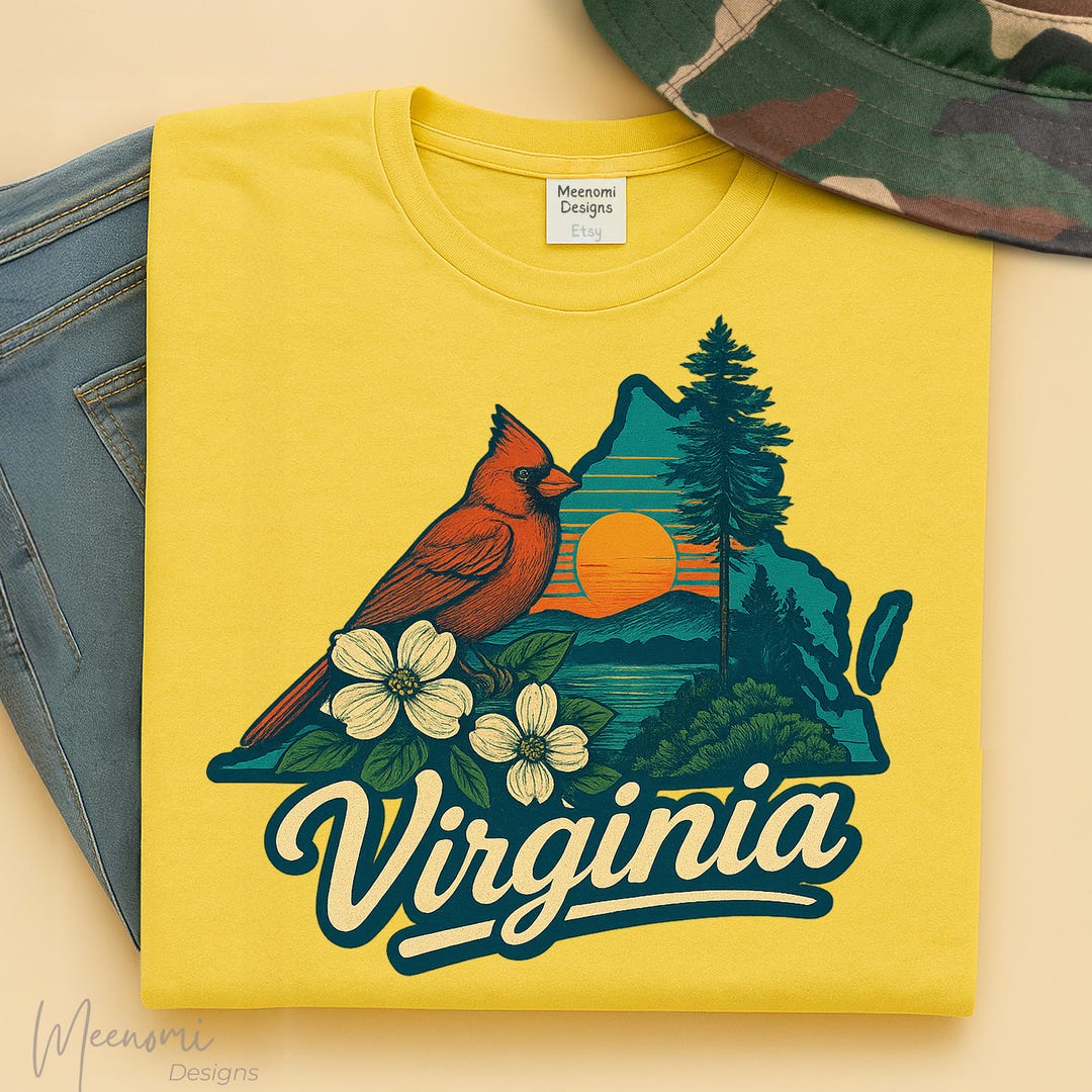 Virginia State PNG | Digital Download for Sublimation & DTF ...