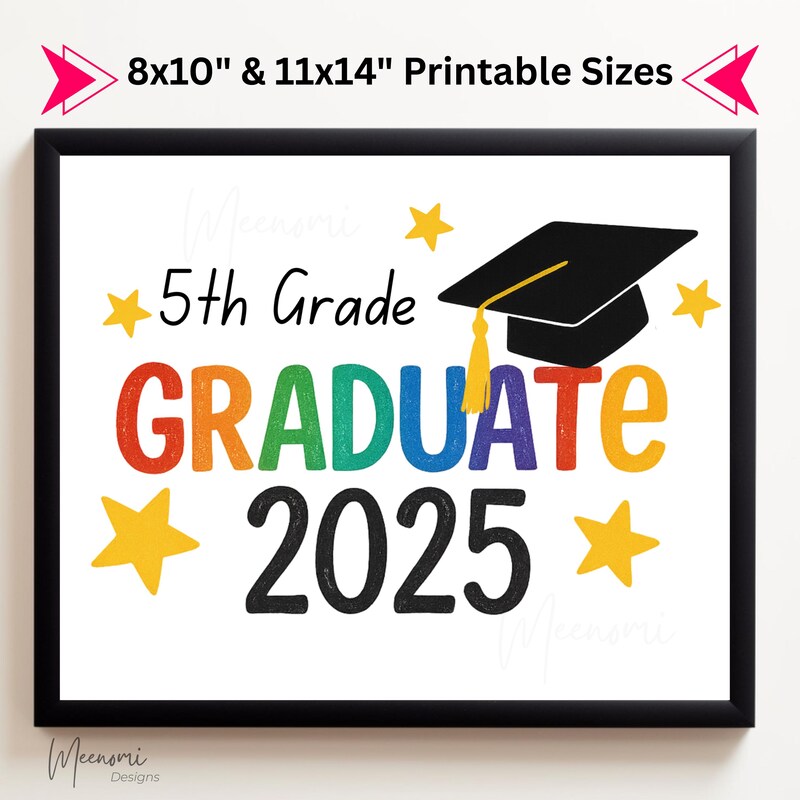 5th Grade Graduation Yard Sign - Etsy