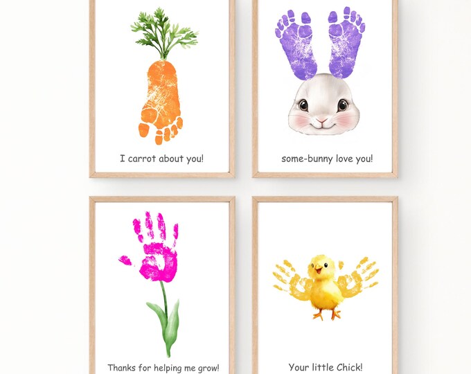 Easter Carrot Handprint | Handprint Art for Kids | Easter Craft ...
